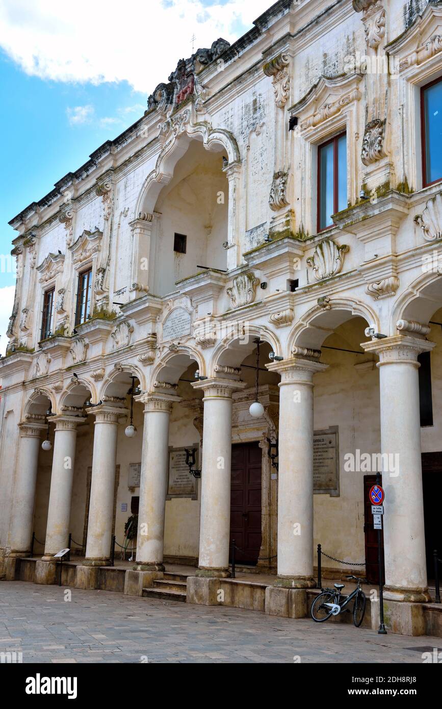 ancient city palace antonio salandra square nardò italy Stock Photo - Alamy