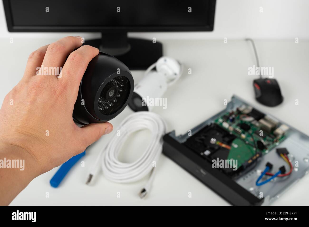 Picture of video surveillance installation for safety home - security ...