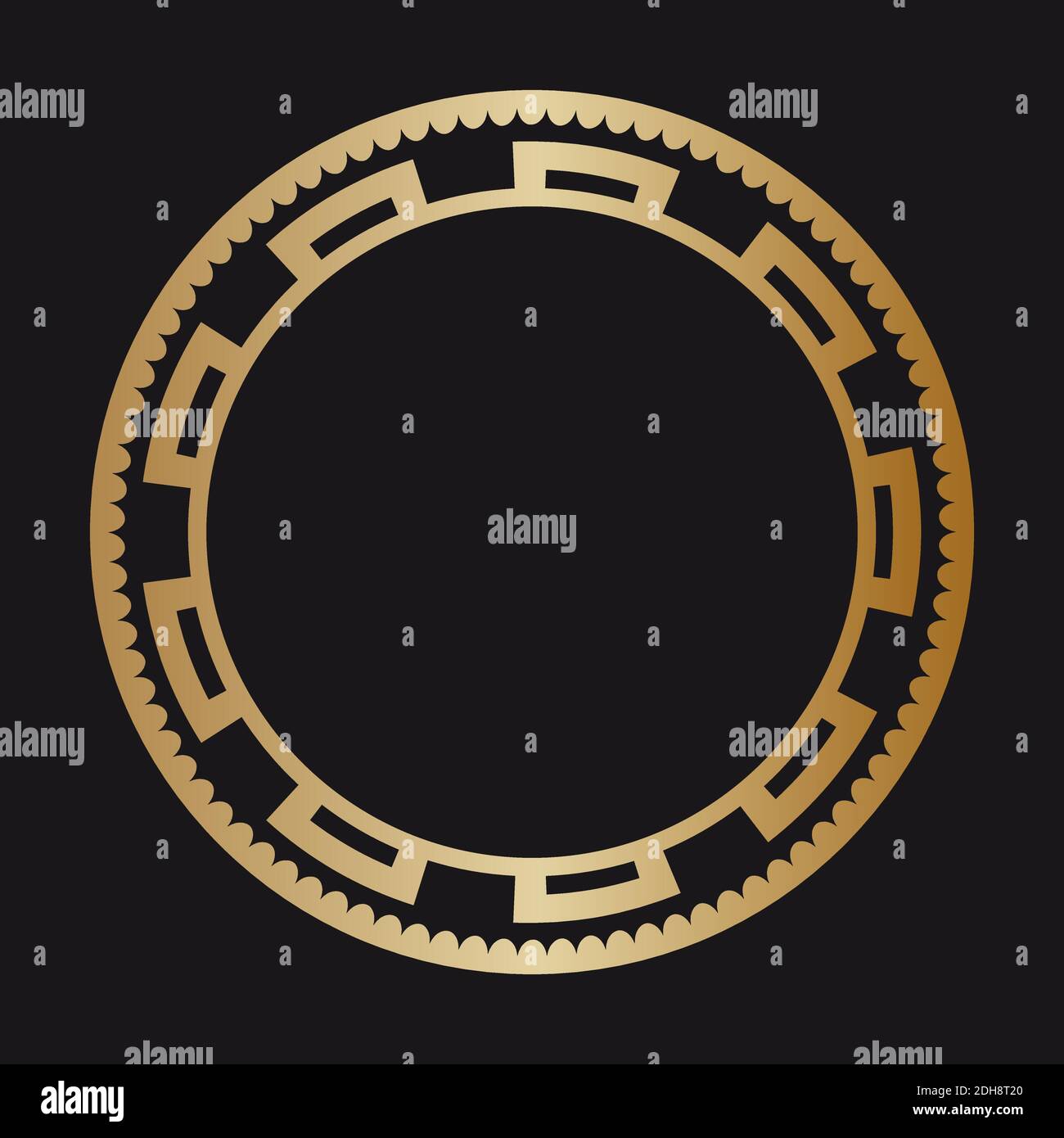 Circle frame on contrast Stock Vector Images - Alamy