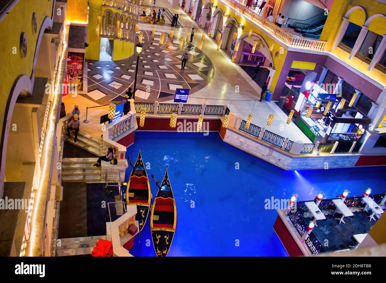 Noida, India - November 05, 2018: Interior of Grand Venice mall Stock ...