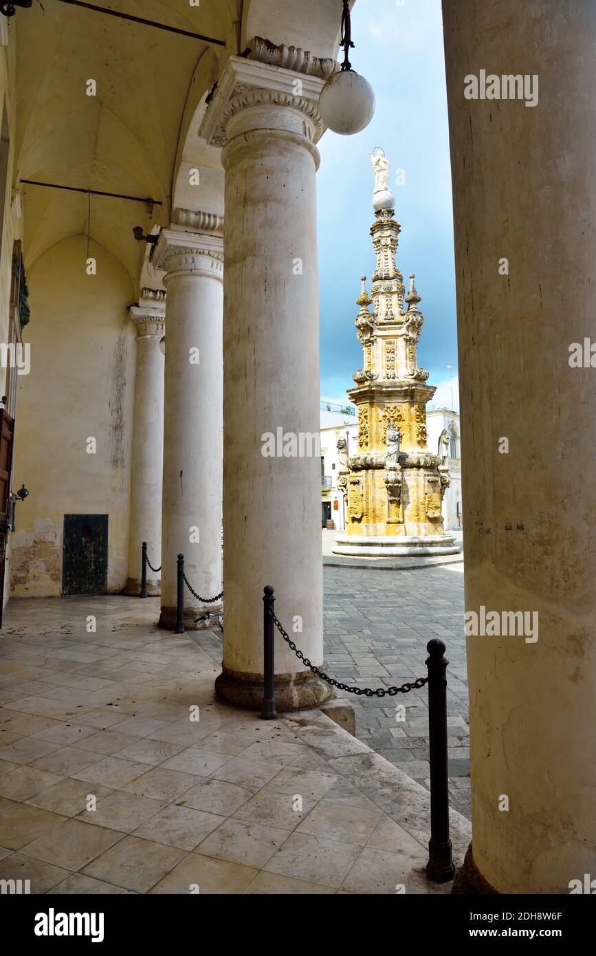 guglia of the immacolata nardò lecce italy Stock Photo - Alamy