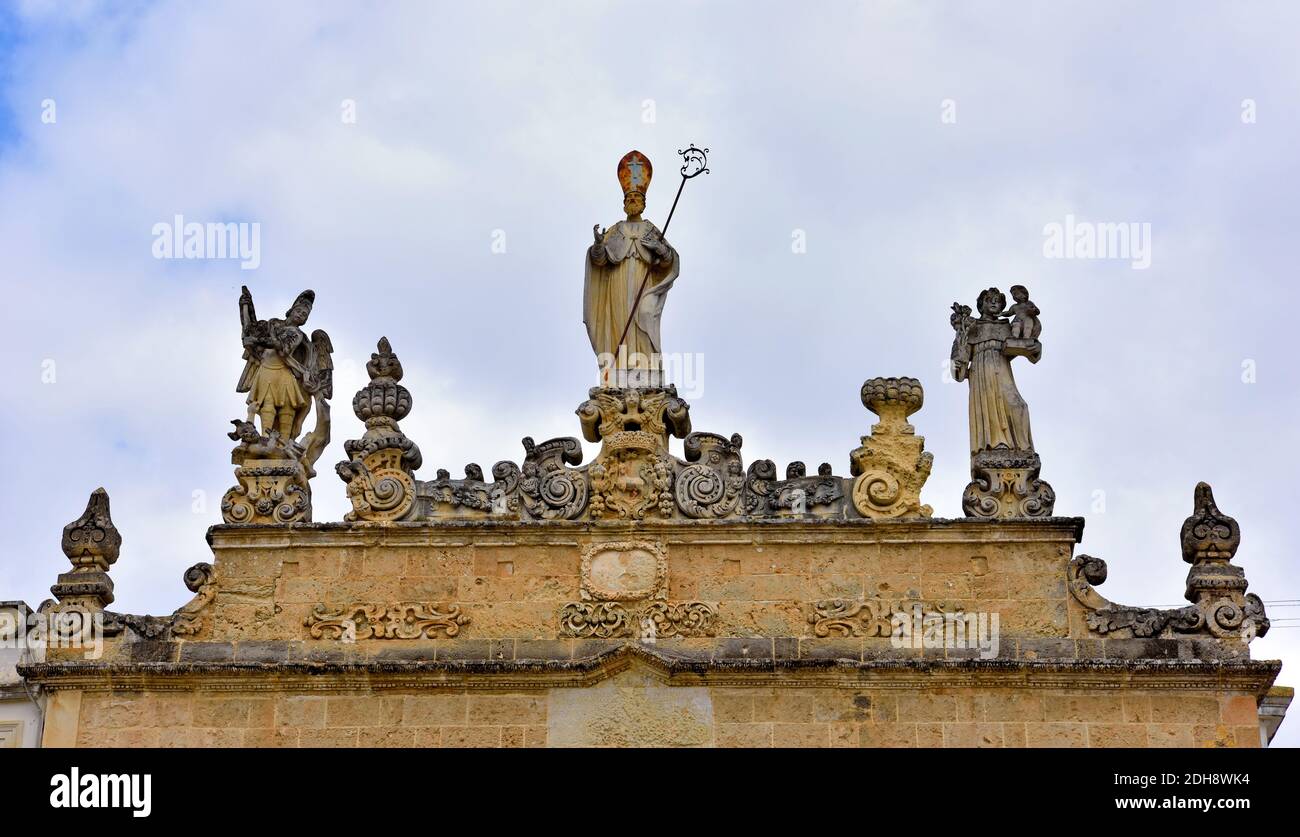 sedile salandra square, nardò salento italy Stock Photo - Alamy