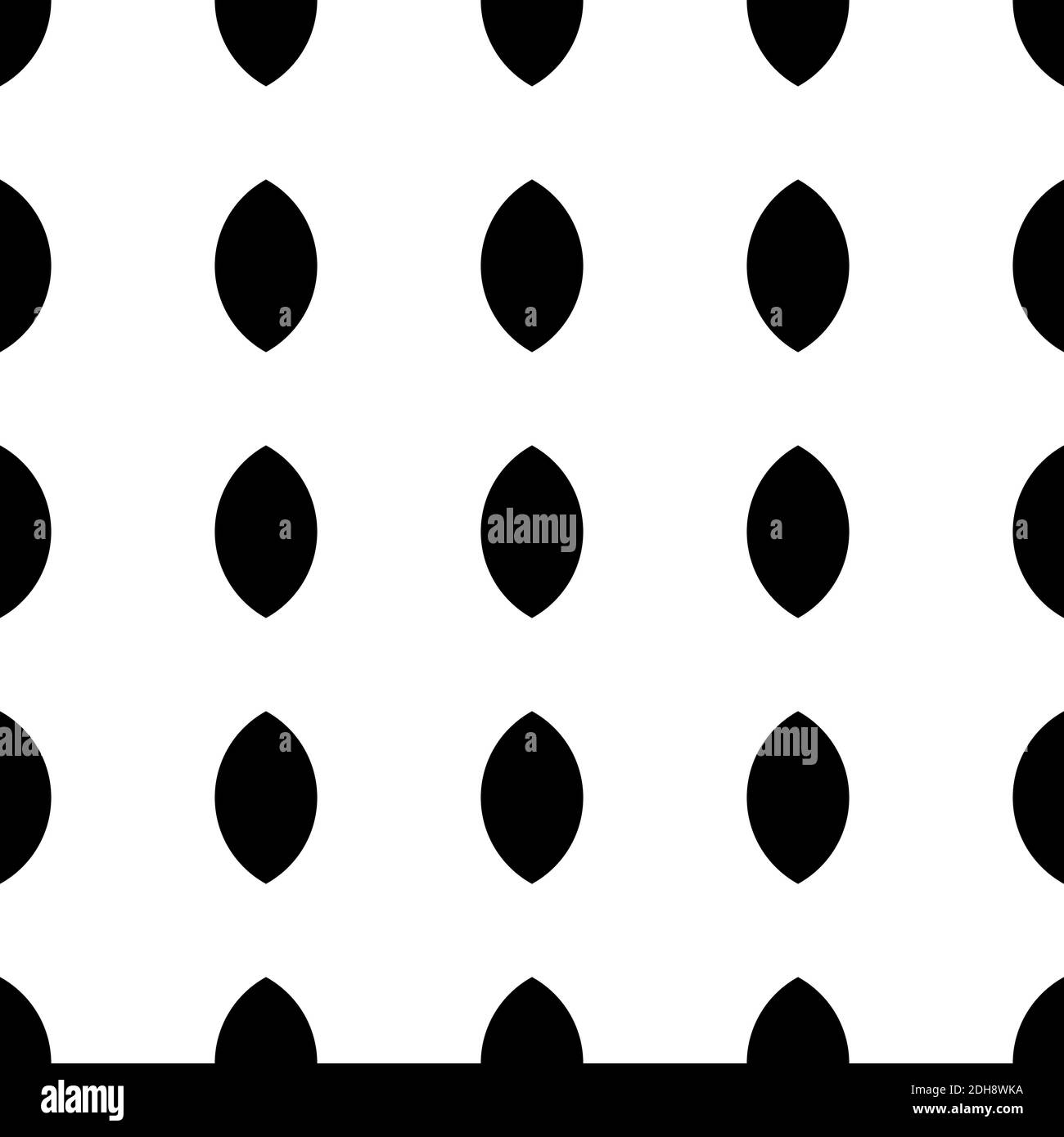 Abstract seamless pattern background. Mosaic of black geometric lentil ...