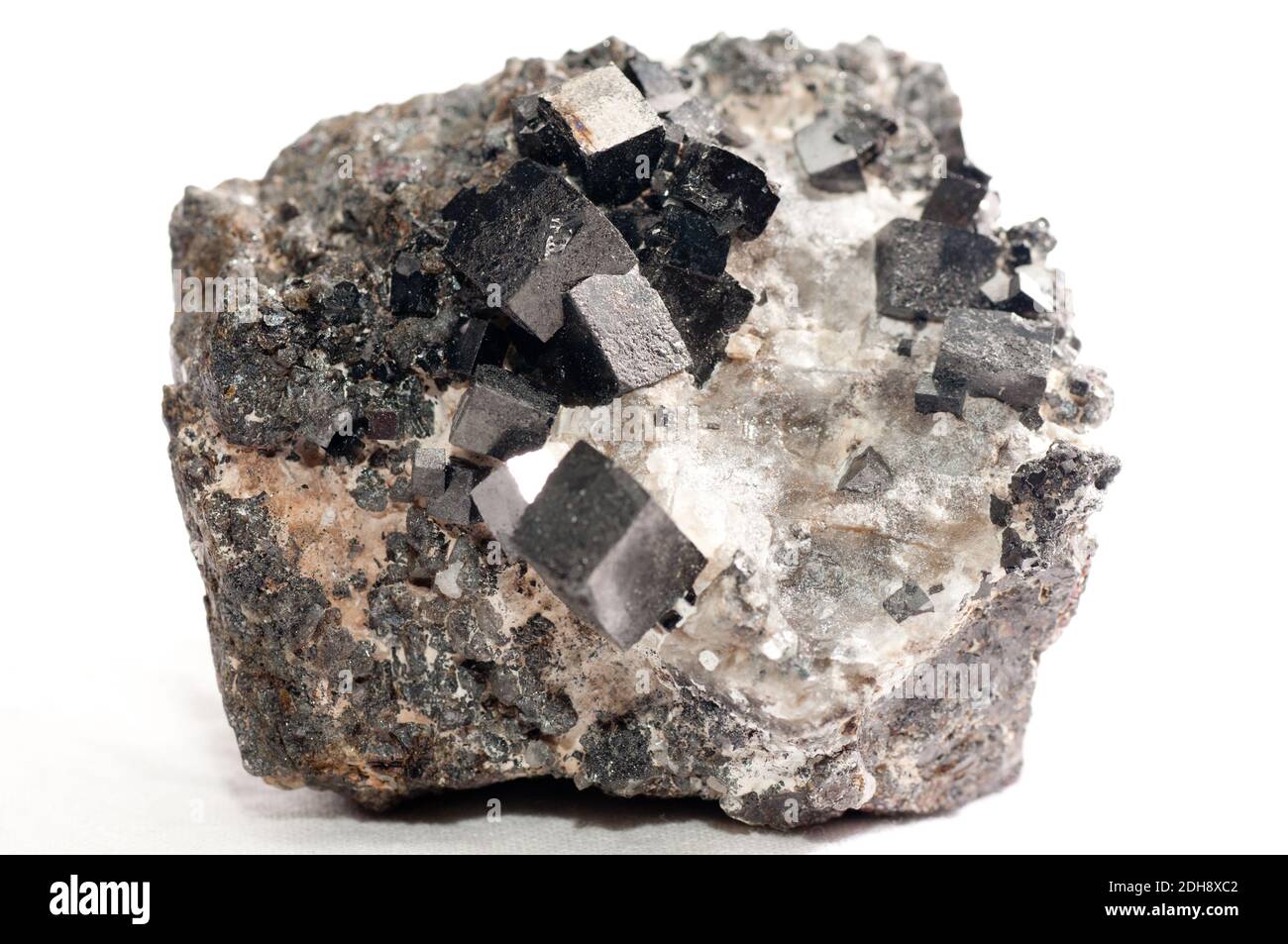 magnetite iron metal mineral sample, a rae earth mineral Stock Photo ...