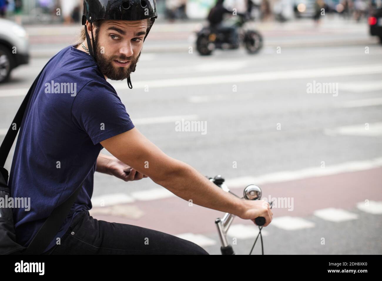 Person wearing helmet hi-res stock photography and images - Alamy