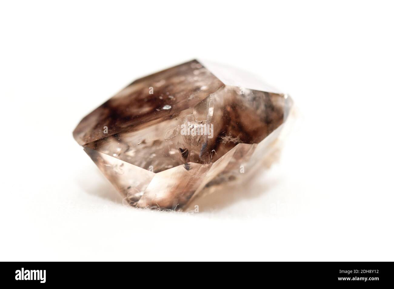 large dirty quartz crystal mineral sample with many facets Stock Photo ...
