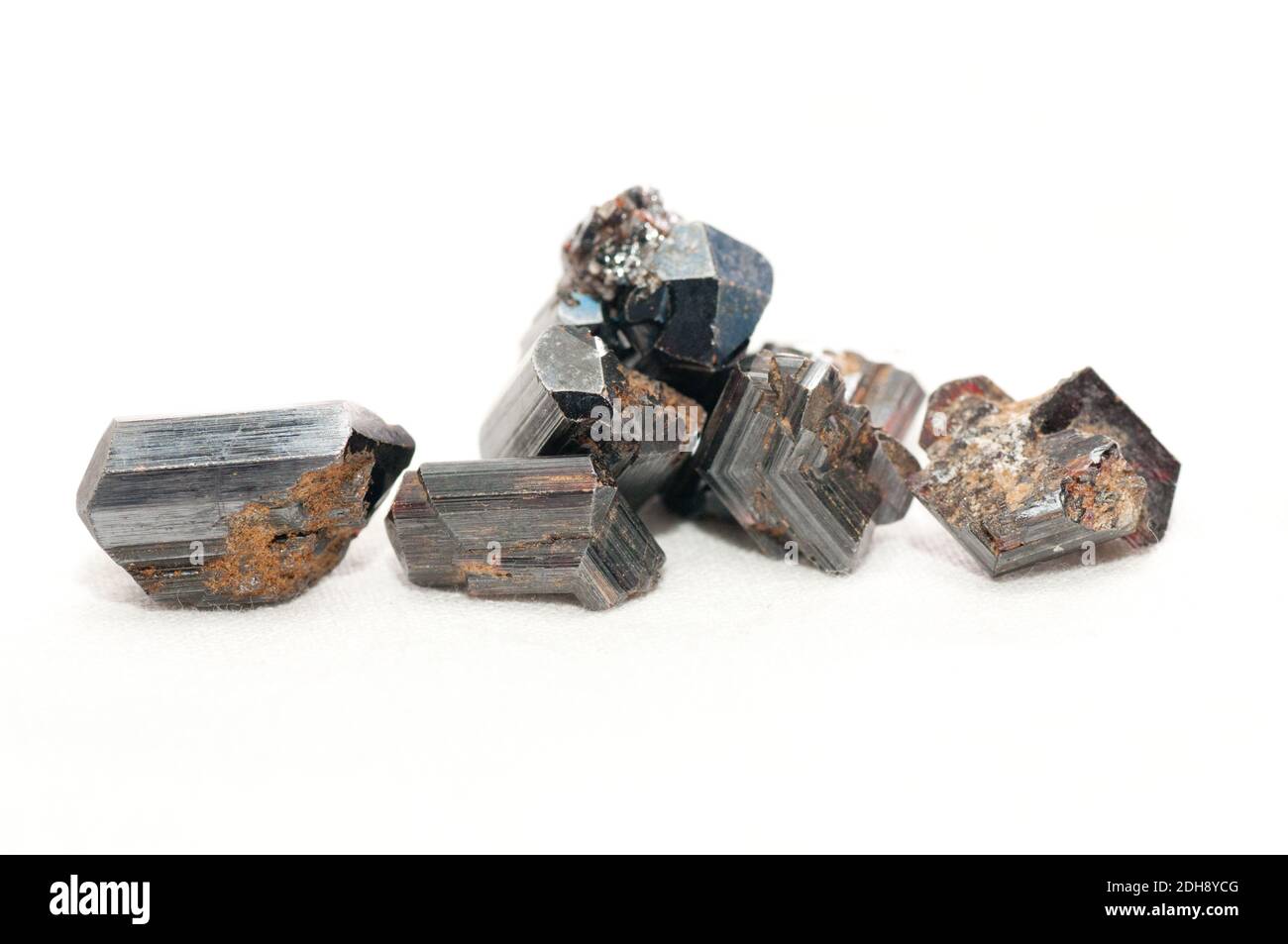 rutile black metallic ore sample for making jewelry Stock Photo - Alamy