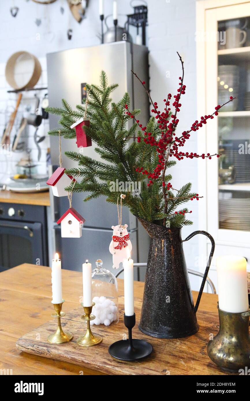 Christmas atmosphere on kitchen table hi-res stock photography and ...