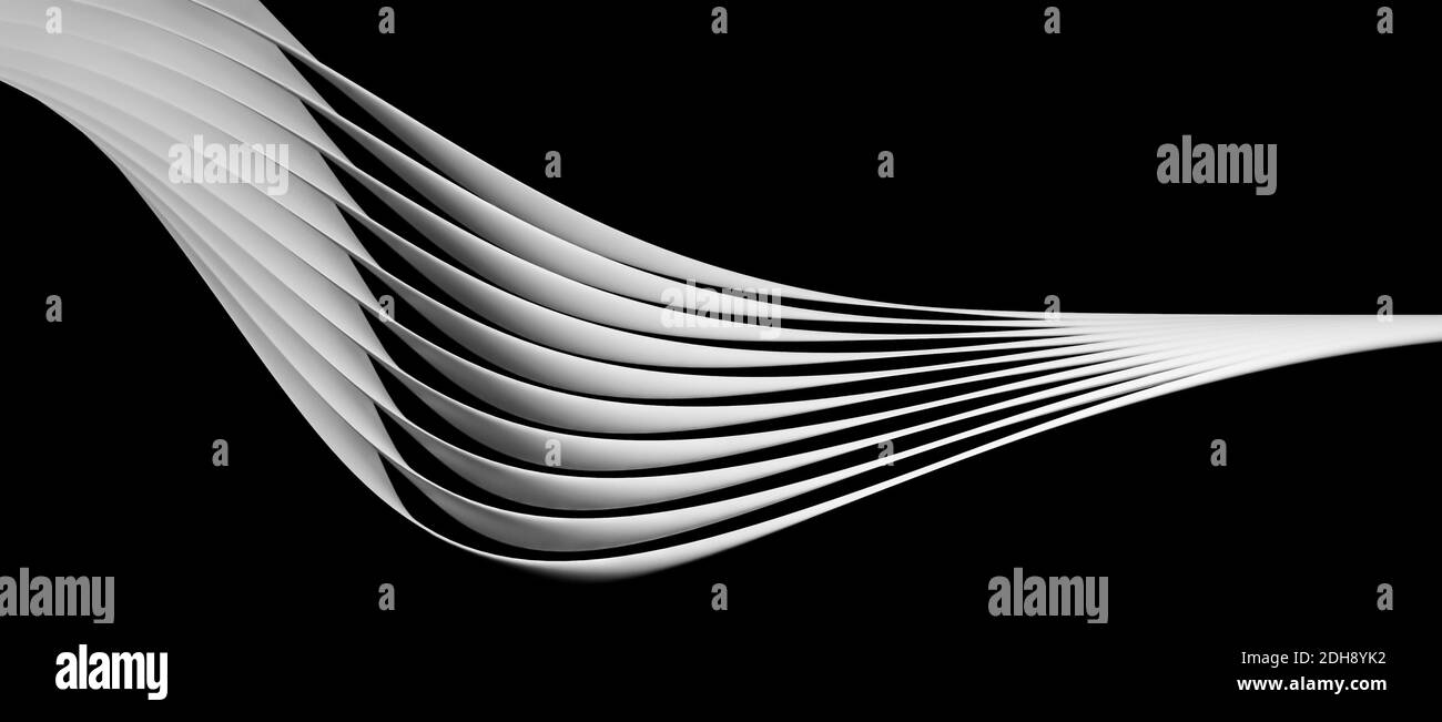 White abstract cgi shapes hi-res stock photography and images - Alamy