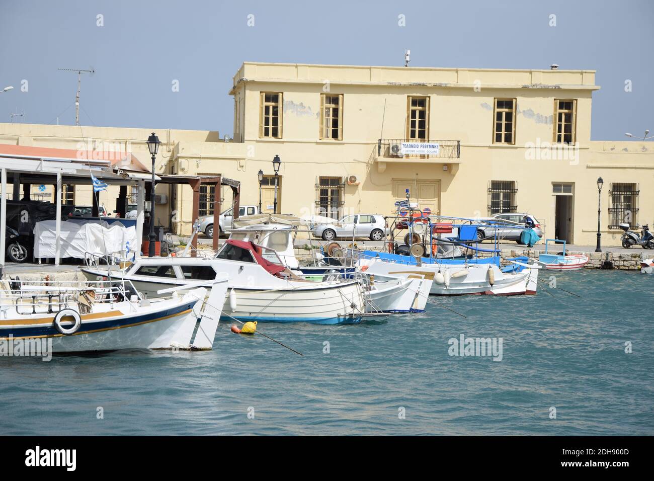 Port in Rethymnon, Crete Stock Photo - Alamy