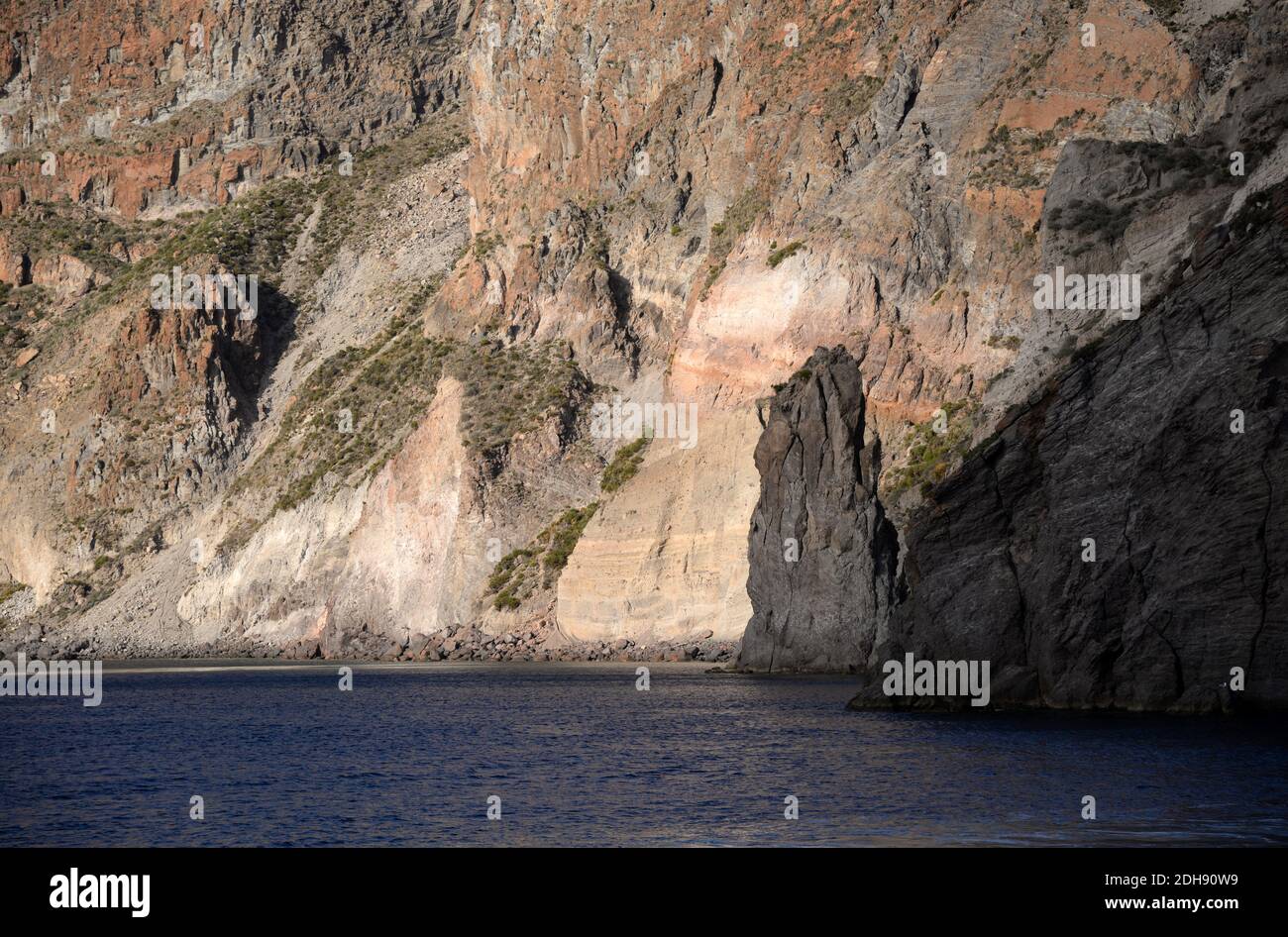 Coast of Lipari Stock Photo - Alamy
