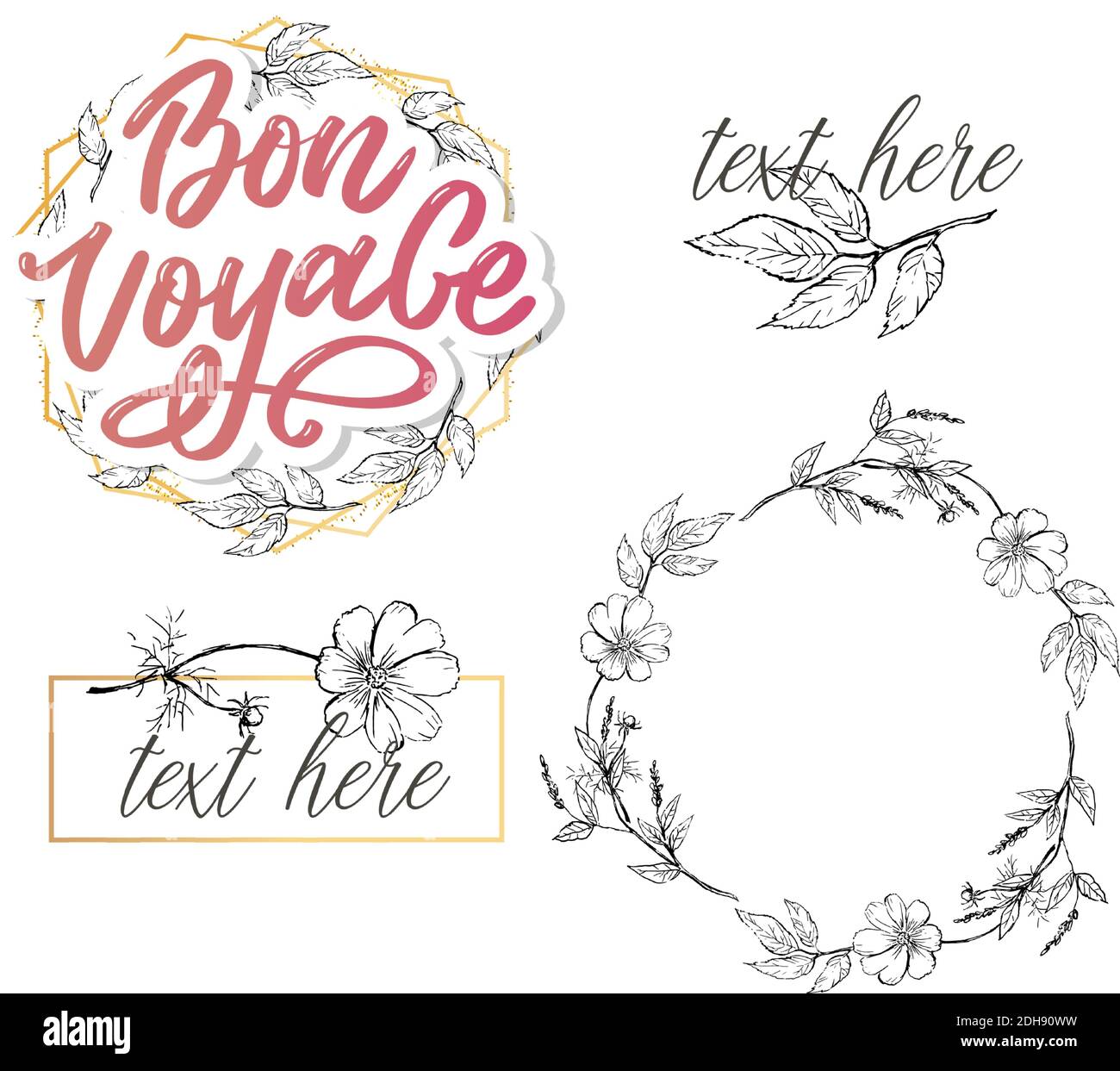 Bon Voyage Hand Lettering Vector Stock Vector Image & Art - Alamy