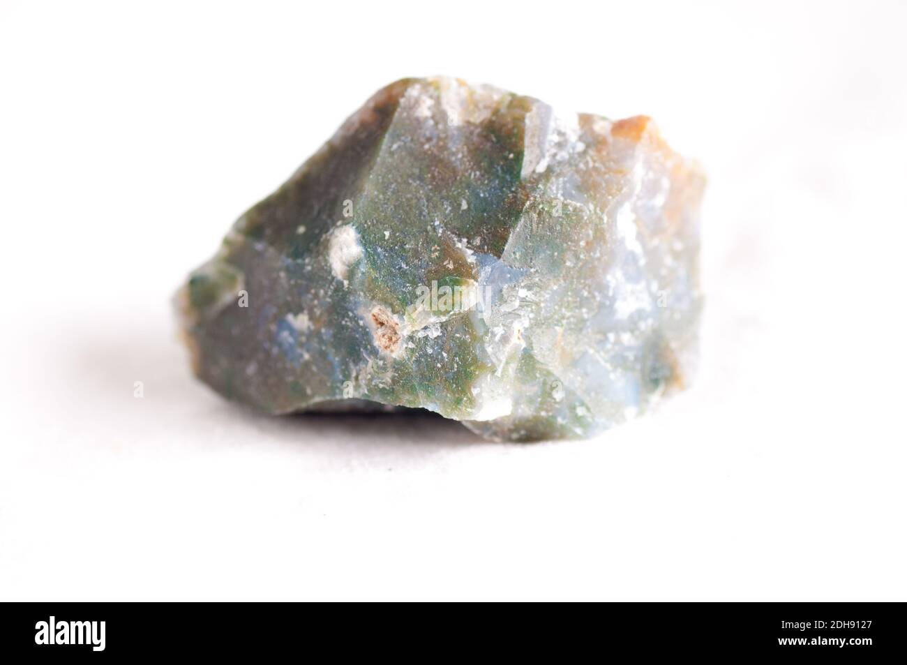 moss agate crystal mineral sample used as a healing stone Stock Photo ...