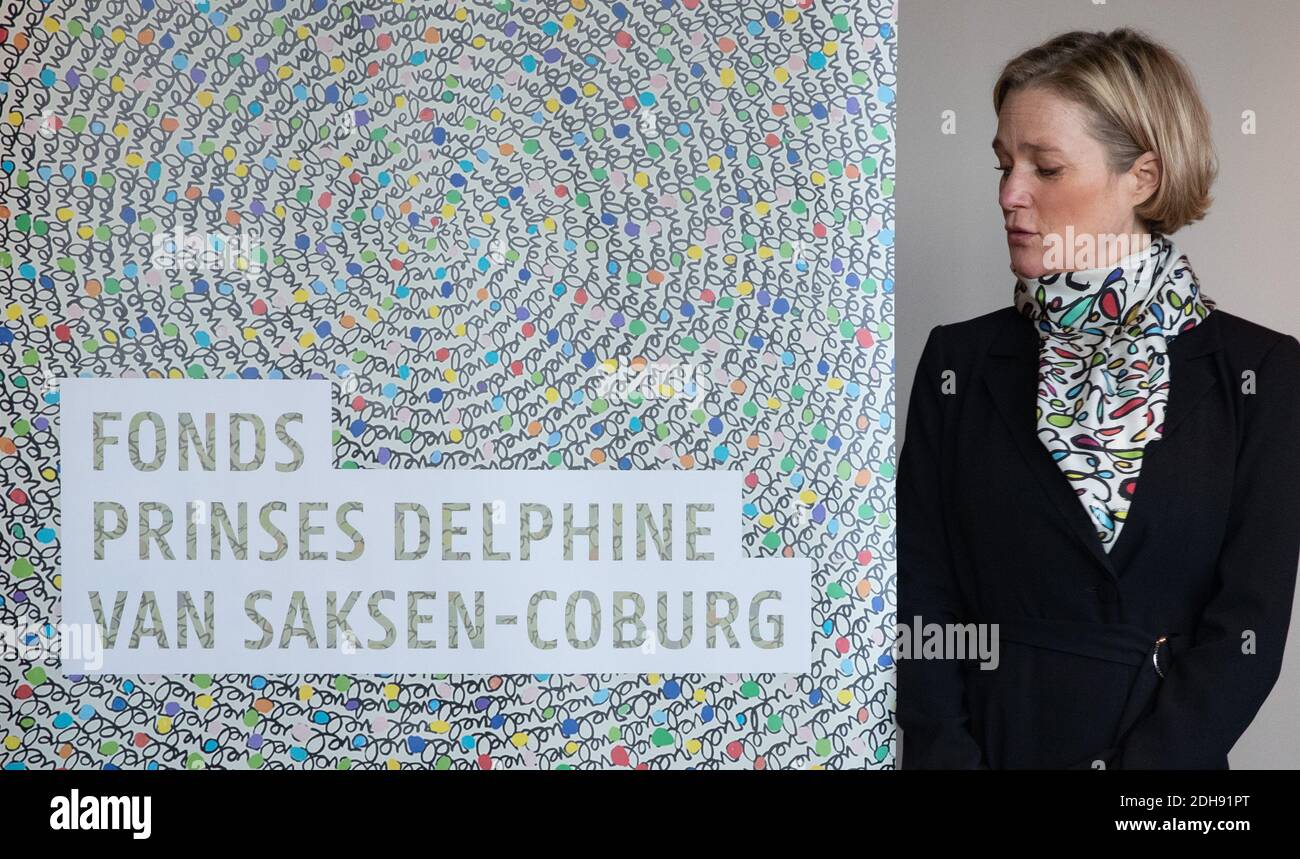 Princess Delphine poses for photographers during the establishment of ...