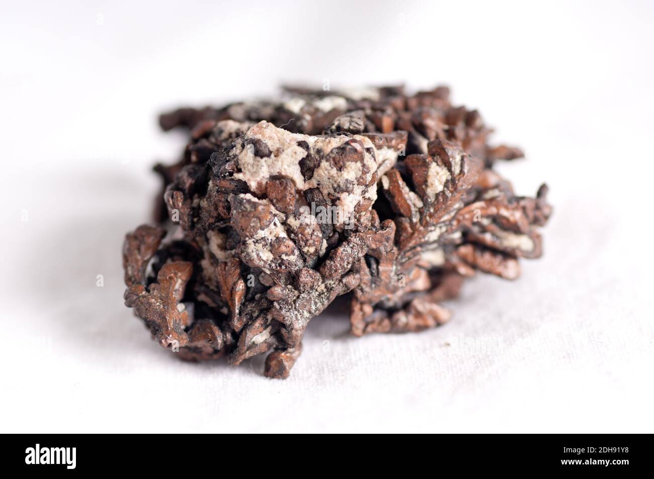 copper ore metal mineral sample used in manufacturing and jewelry Stock ...