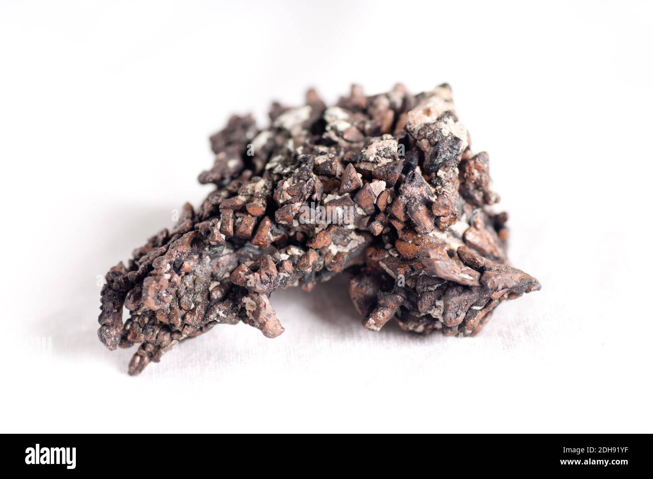 copper ore metal mineral sample used in manufacturing and jewelry Stock ...