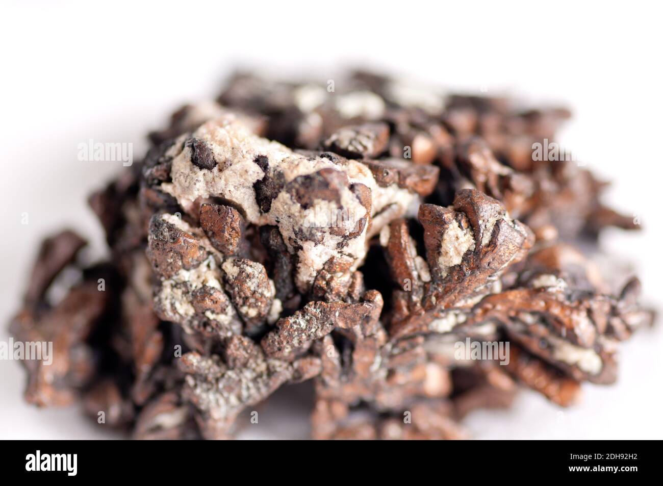 copper ore metal mineral sample used in manufacturing and jewelry Stock ...