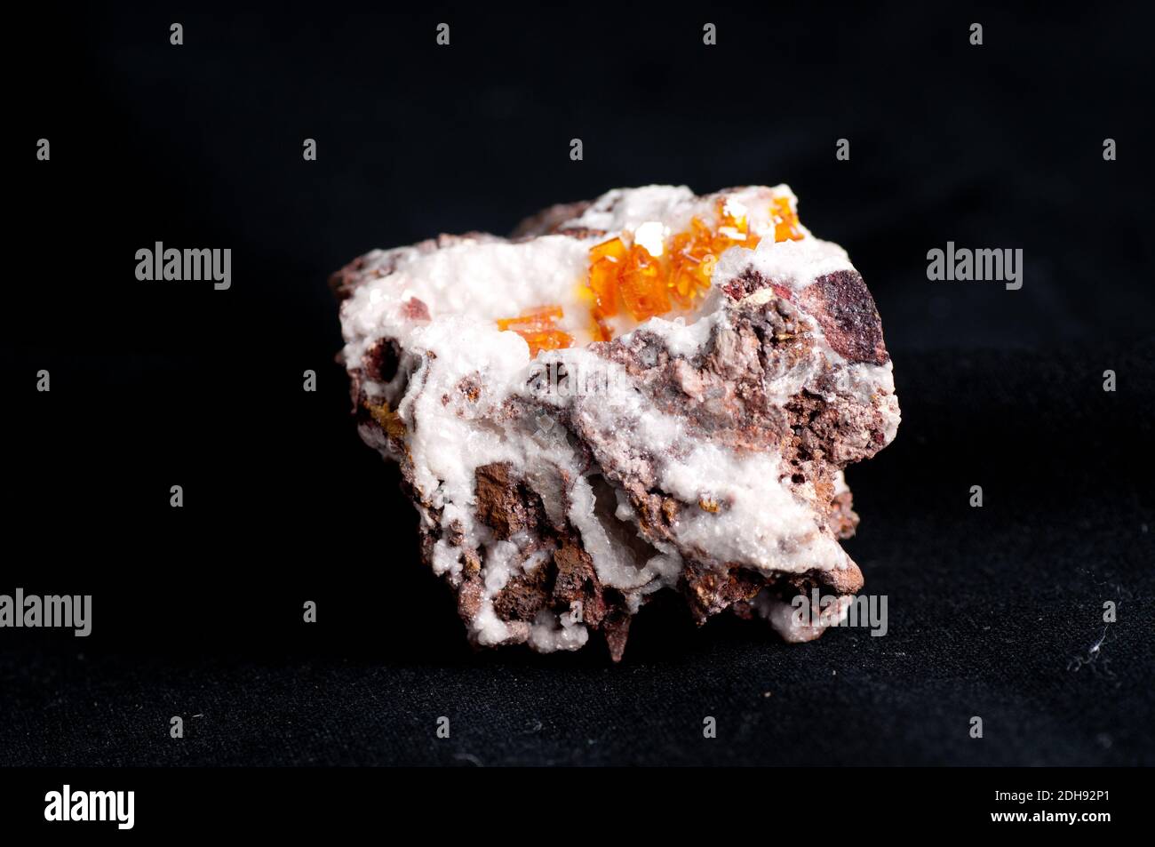 Wulfenite lead molybdate mineral hi-res stock photography and images ...