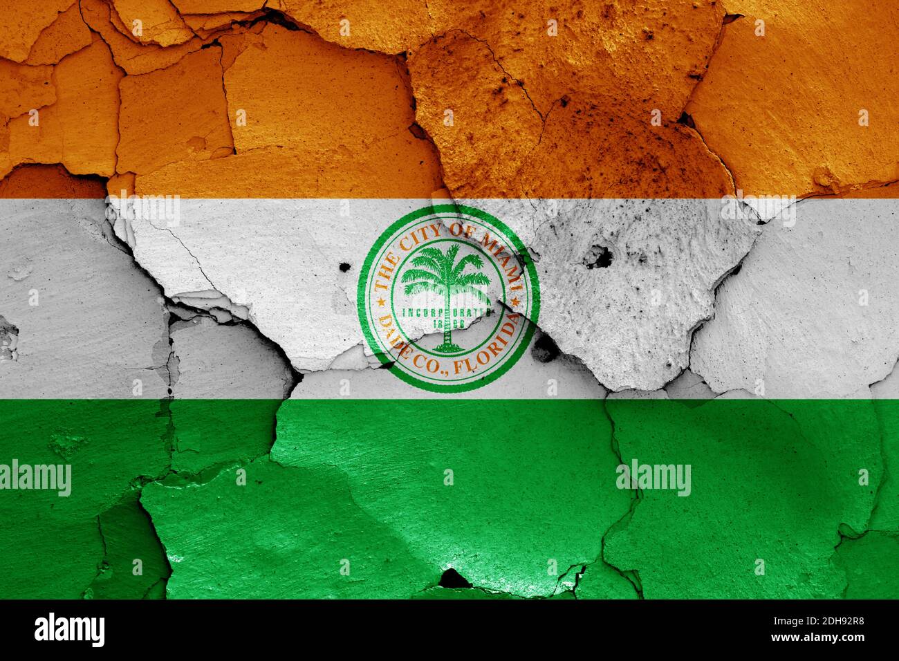 Miami flag hi-res stock photography and images - Alamy