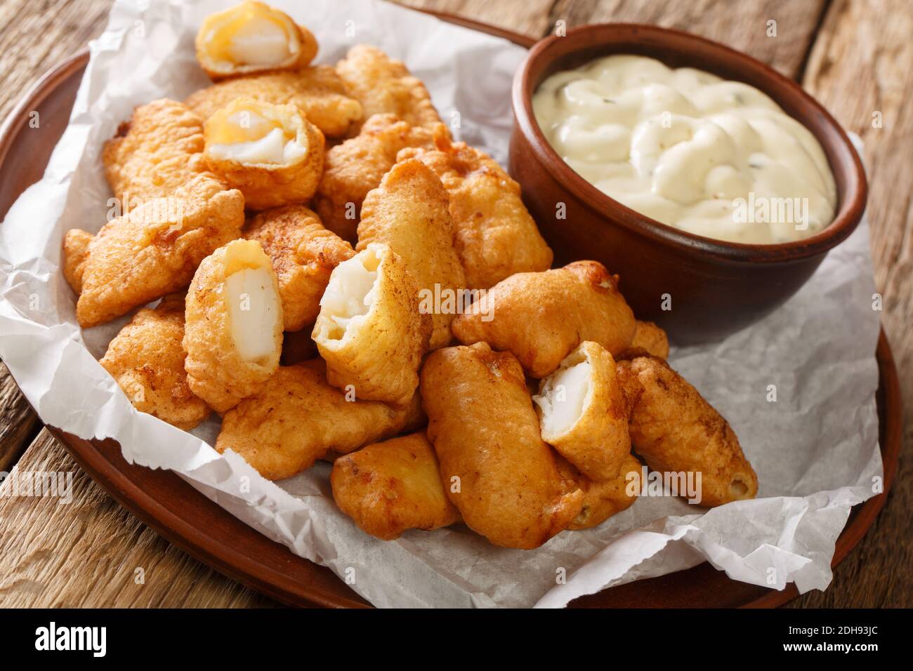 Kibbeling is a Dutch snack consisting of battered chunks of fish ...