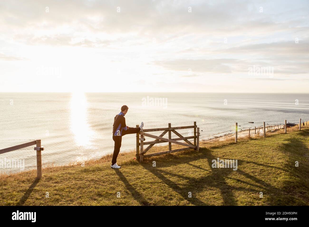 Leg on fence hi-res stock photography and images - Alamy