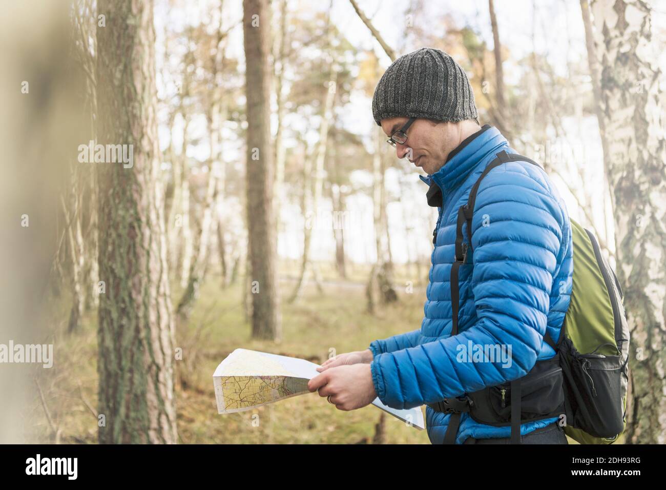Person Standing In Forest Profile High Resolution Stock Photography and ...