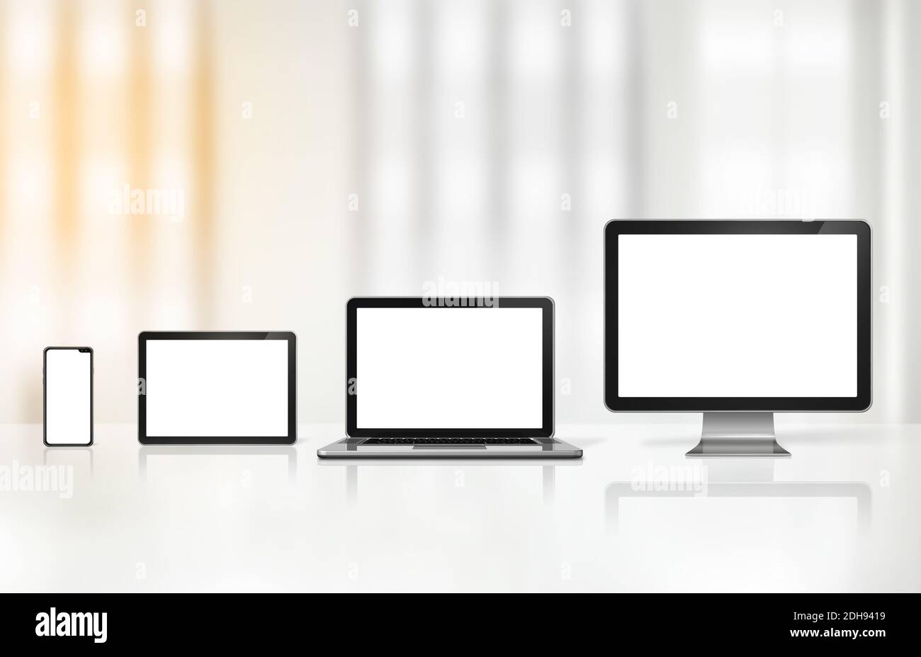 Computer, laptop, mobile phone and digital tablet pc Stock Photo - Alamy