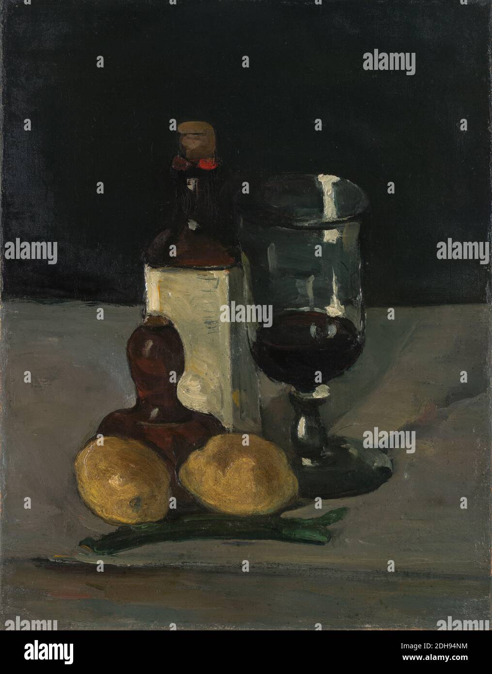 Still Life with Bottle Glass and Lemons, painting by Paul Cezanne, 1867 ...