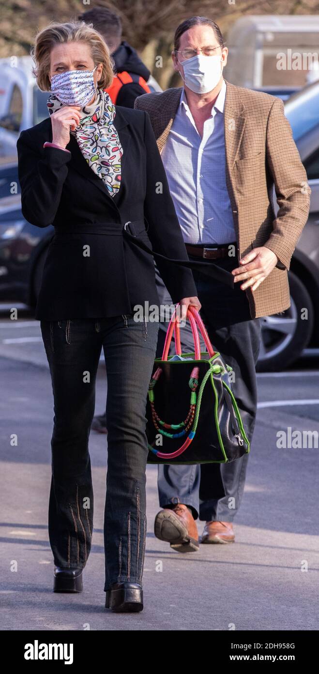 Princess Delphine and her husband Jim O'Hare pictured as they arrive ...