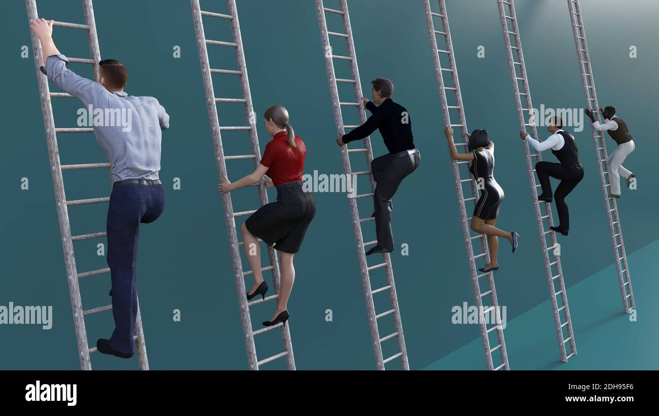 Ladder Success Development Progress Strategy High Resolution Stock ...