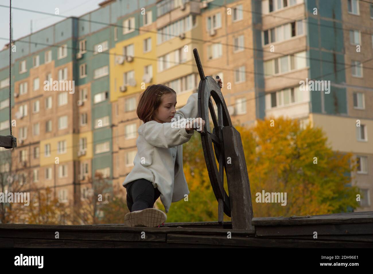 Nice child girl ten year old on the street. Girl 10 years old on the ...