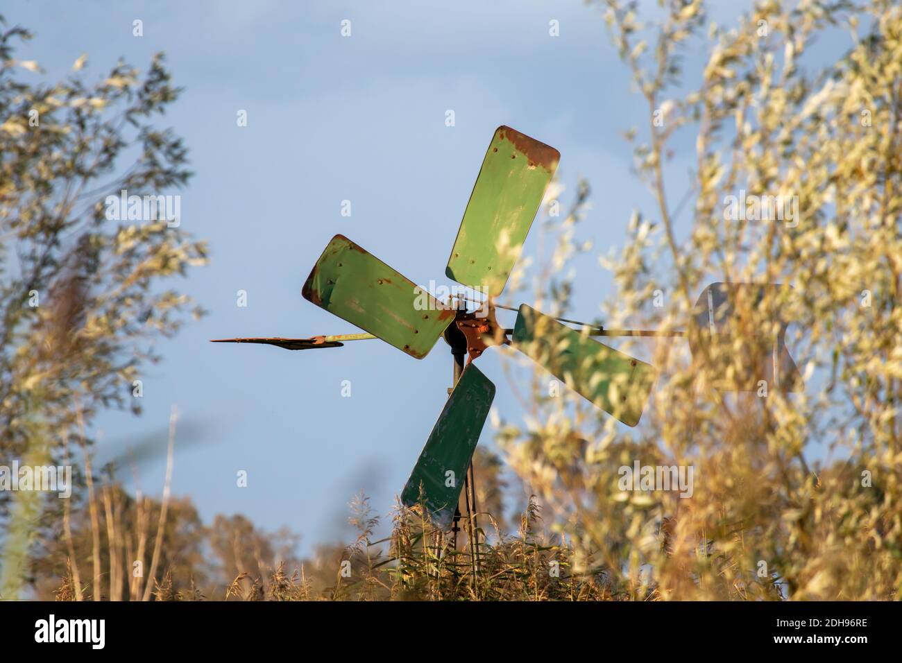 Wind wheel in holland Stock Photo - Alamy
