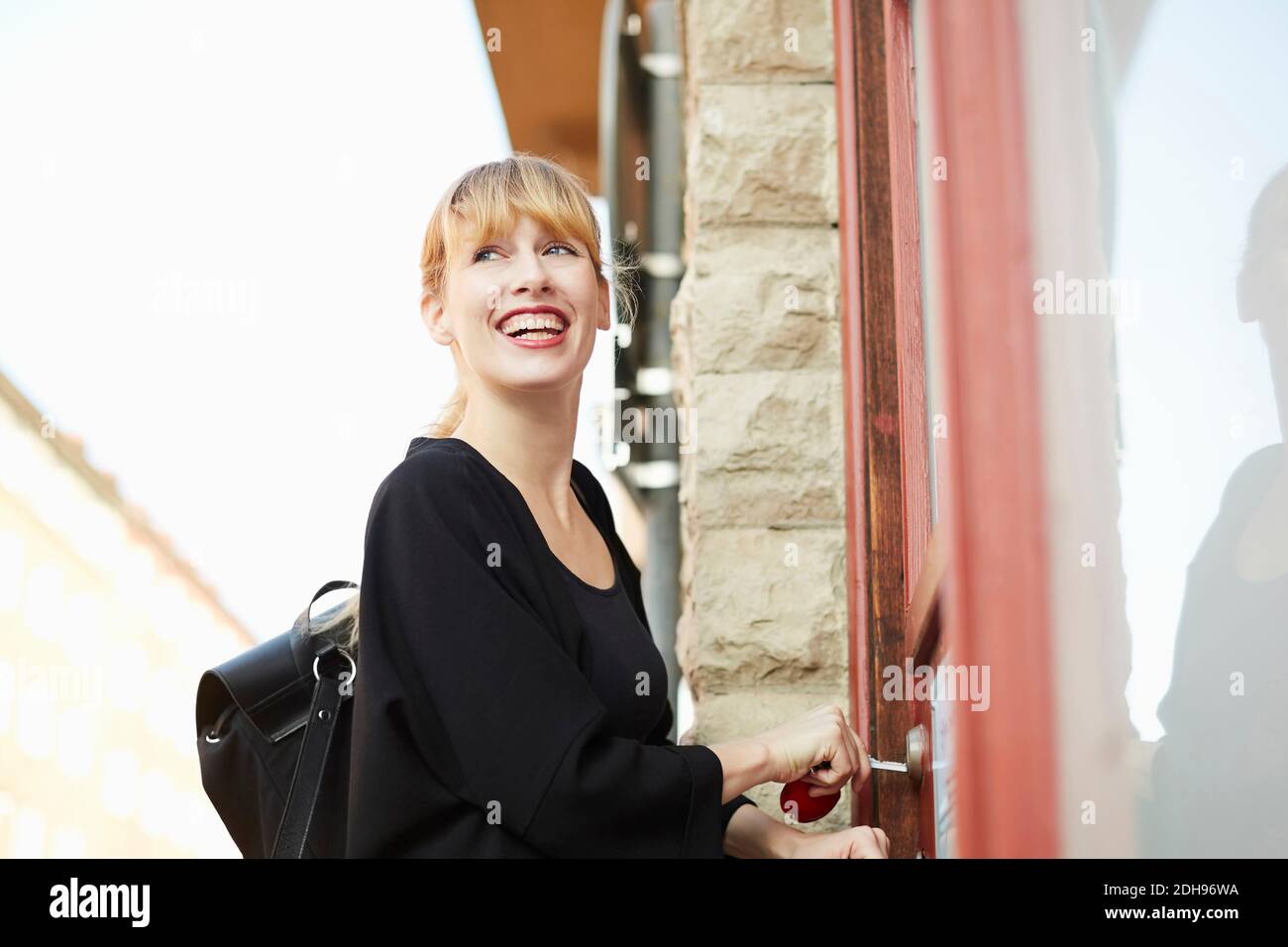 Low angle view door hi-res stock photography and images - Alamy