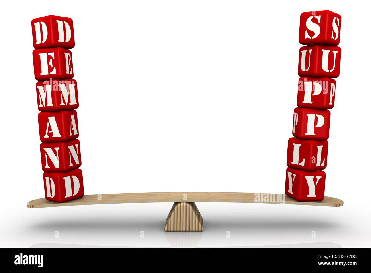 The Words DEMAND And SUPPLY made From Red Cubes With Letters Are the-words-demand-and-supply-made-from-red-cubes-with-letters-are