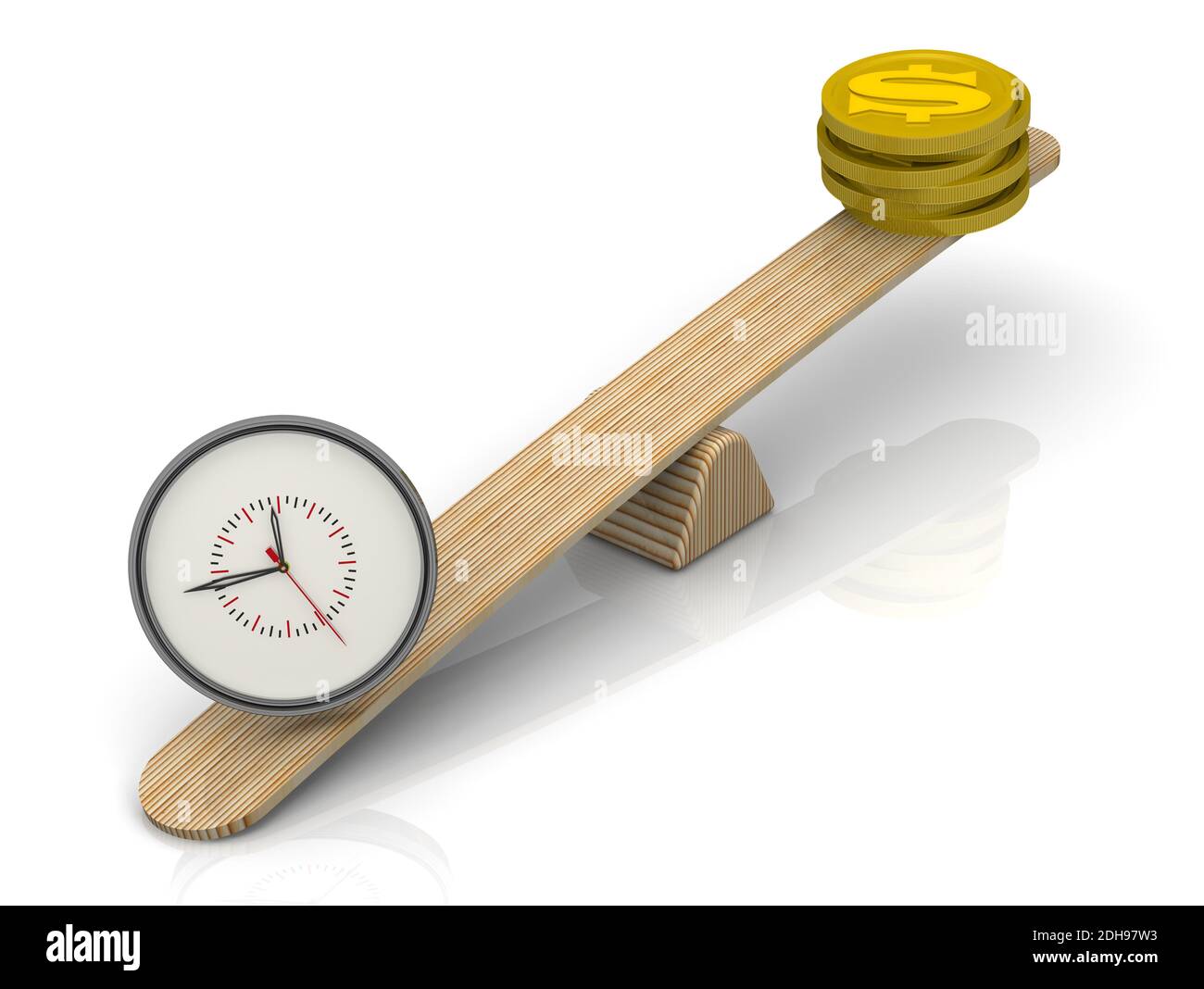 Balance scales with coins hi-res stock photography and images - Alamy