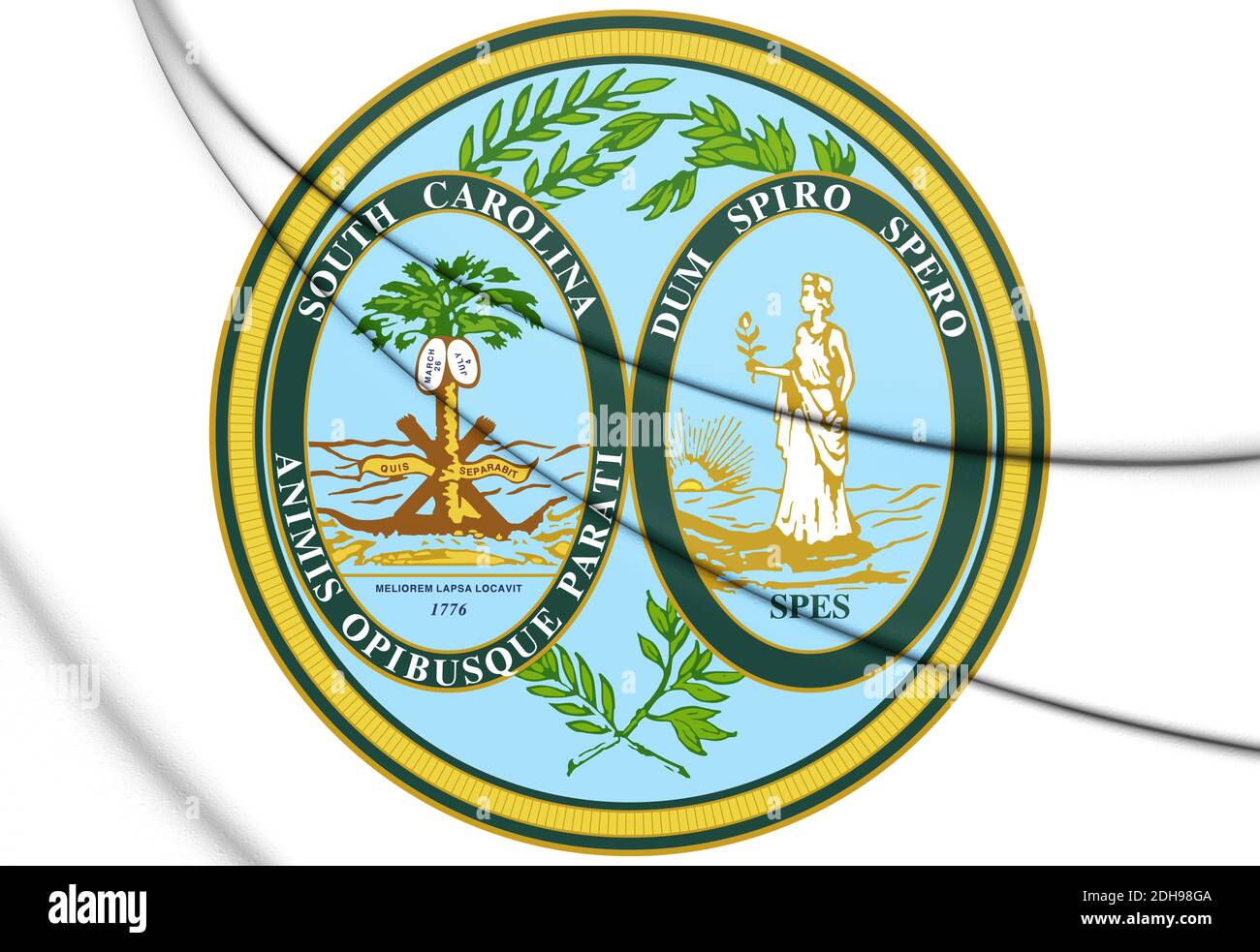 3D State Seal of South Carolina, USA. 3D Illustration Stock Photo - Alamy