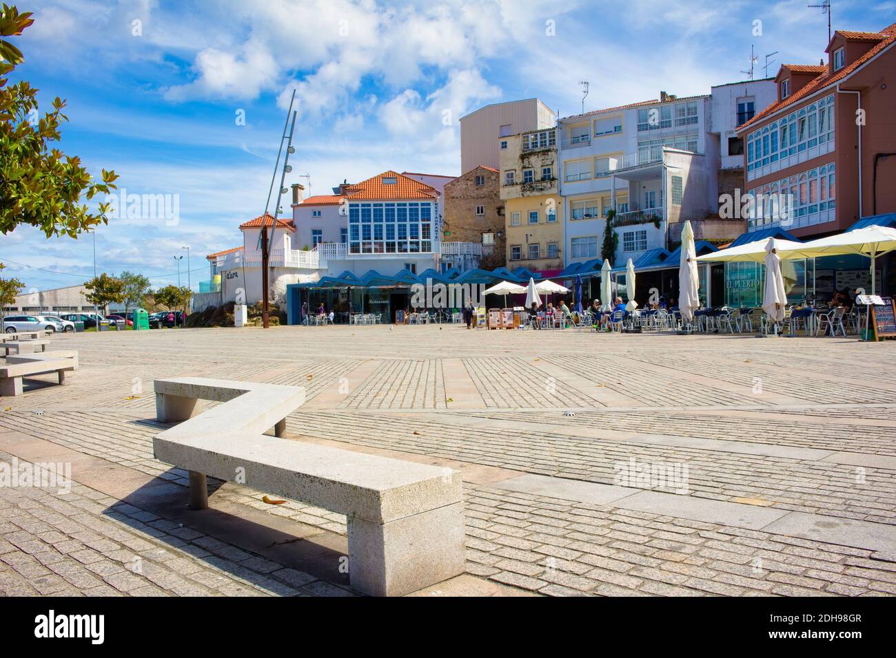 Finisterre, Galicia, Spain - June 2017: Panoramic view of the seafront ...