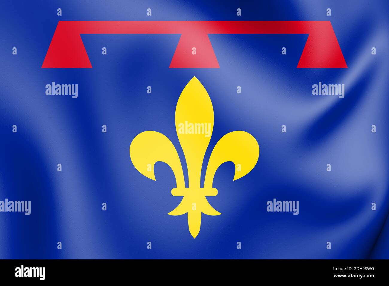 3D Flag of Provence, France. 3D Illustration Stock Photo - Alamy