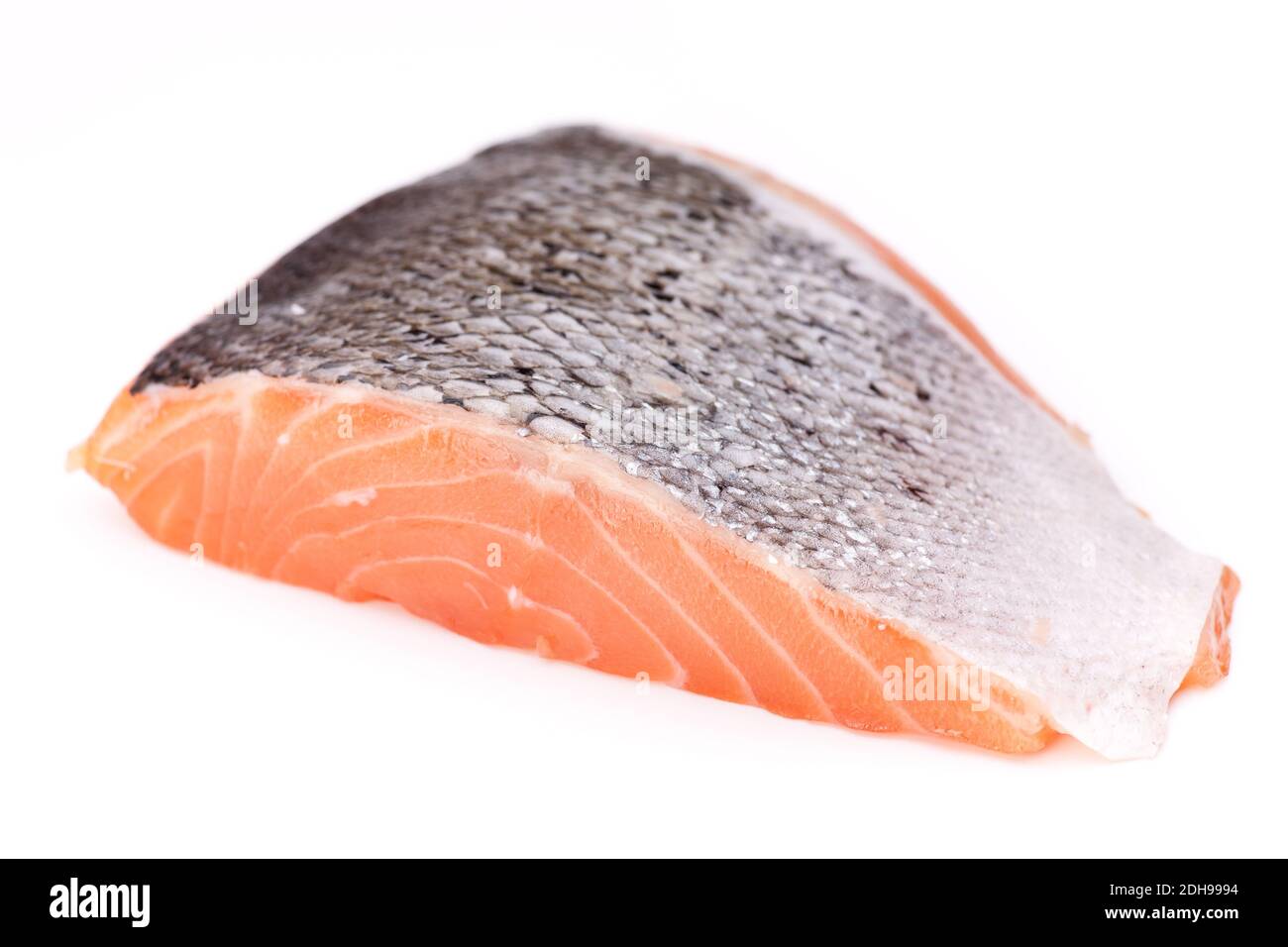 A salmon fillet isolated on white background Stock Photo - Alamy