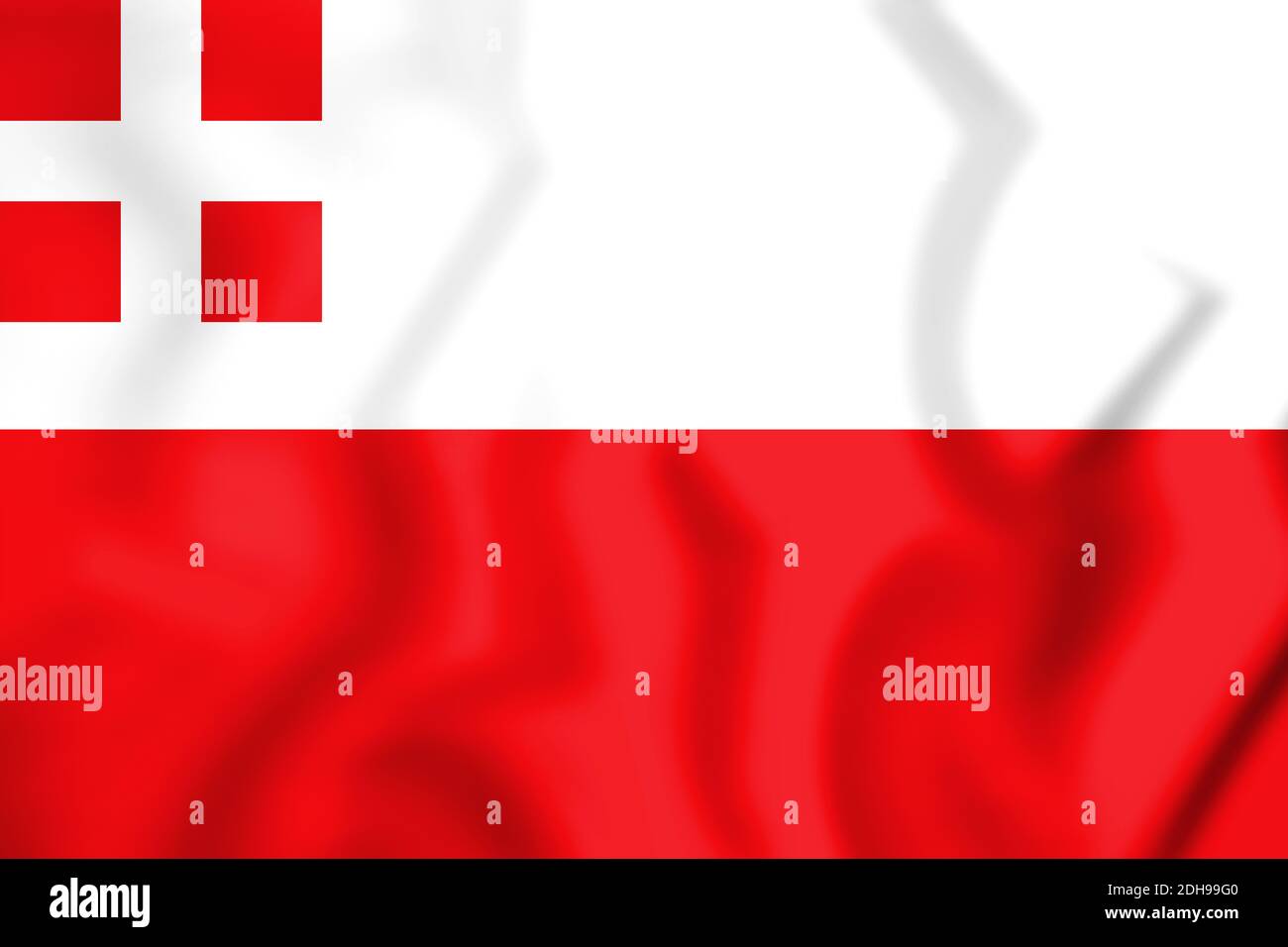 3D Flag of Utrecht Province, Netherlands. 3D Illustration Stock Photo ...