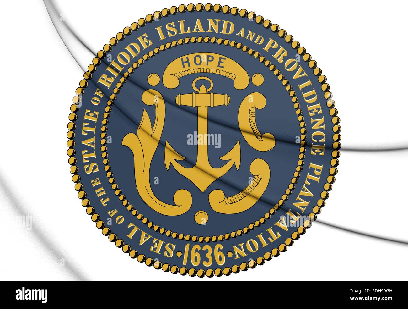 3D Seal of Rhode Island, USA. 3D Illustration Stock Photo - Alamy