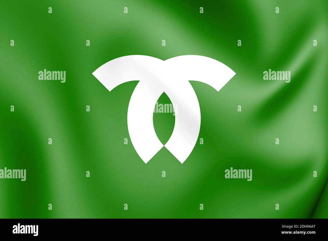 3D Flag of Kobe, Japan. 3D Illustration Stock Photo - Alamy