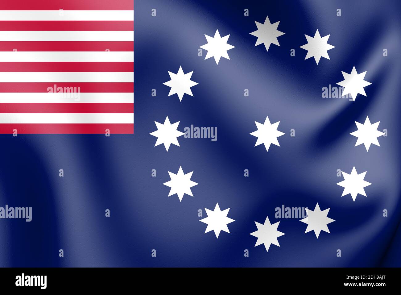 3D Flag of Easton (Pennsylvania), USA. 3D Illustration Stock Photo - Alamy