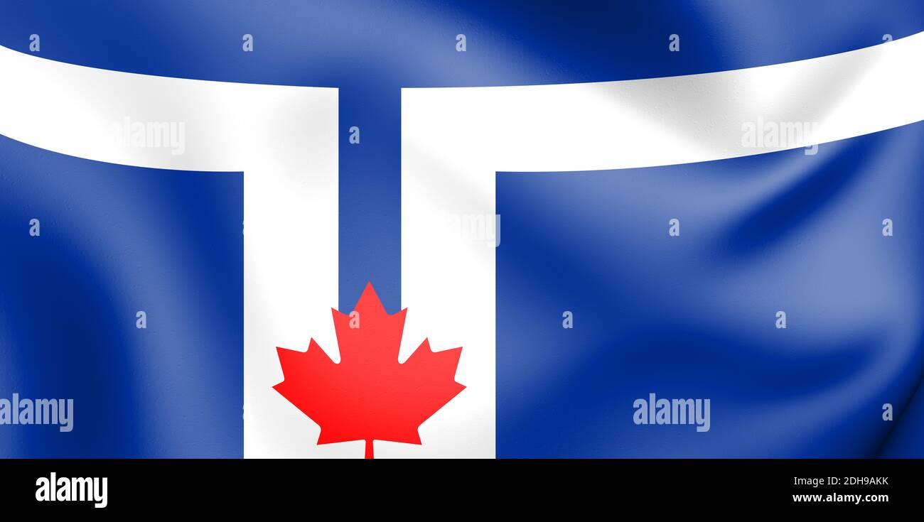 3D Flag of Toronto, Canada. 3D Illustration Stock Photo - Alamy
