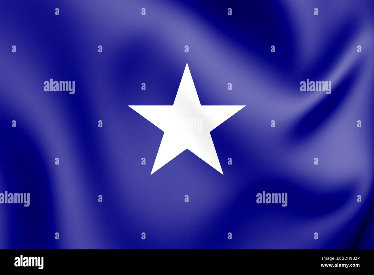 Bonnie Blue flag of the Confederate States of America. 3D Illustration ...