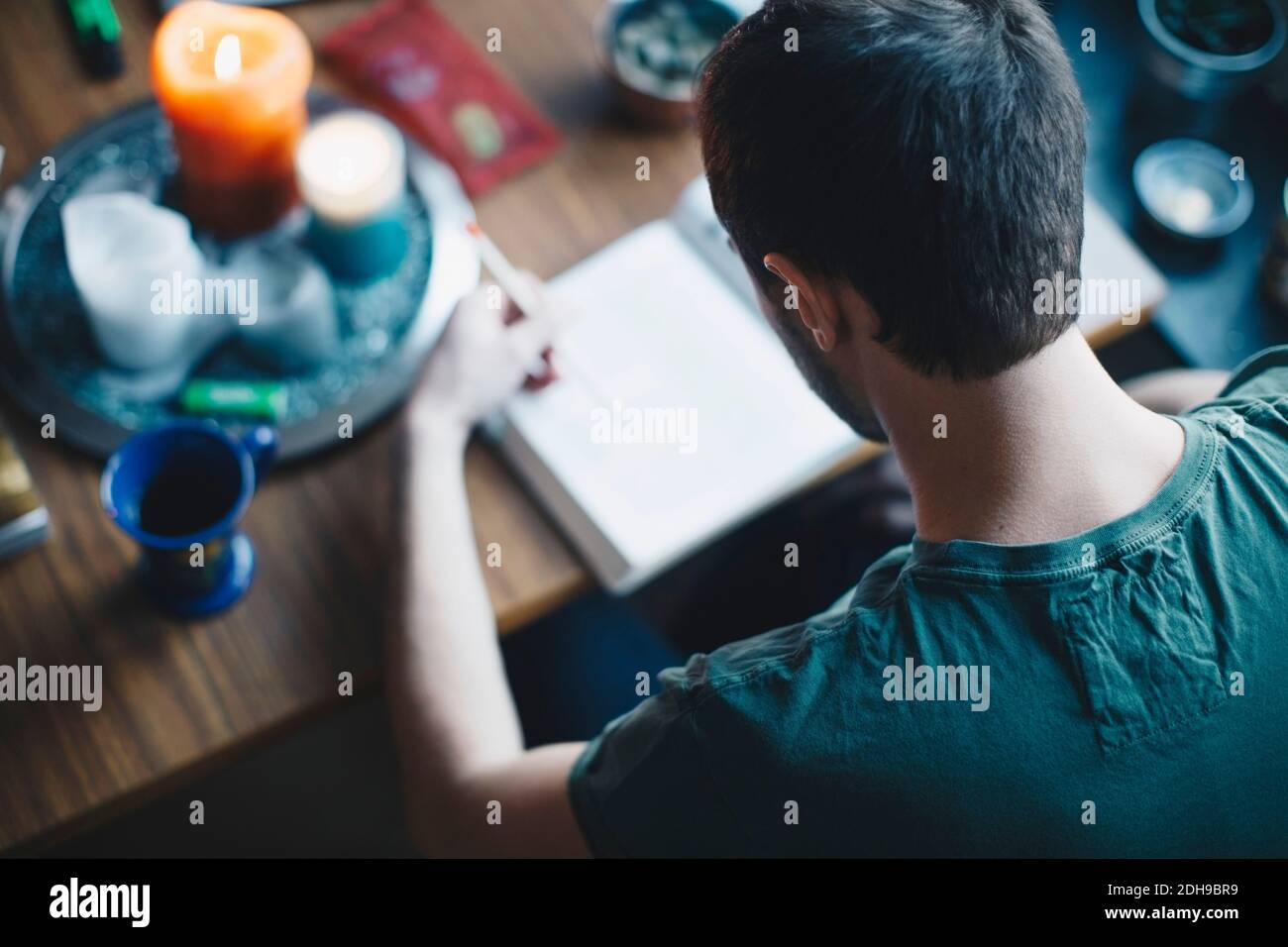 University student studying in dorm hi-res stock photography and images ...