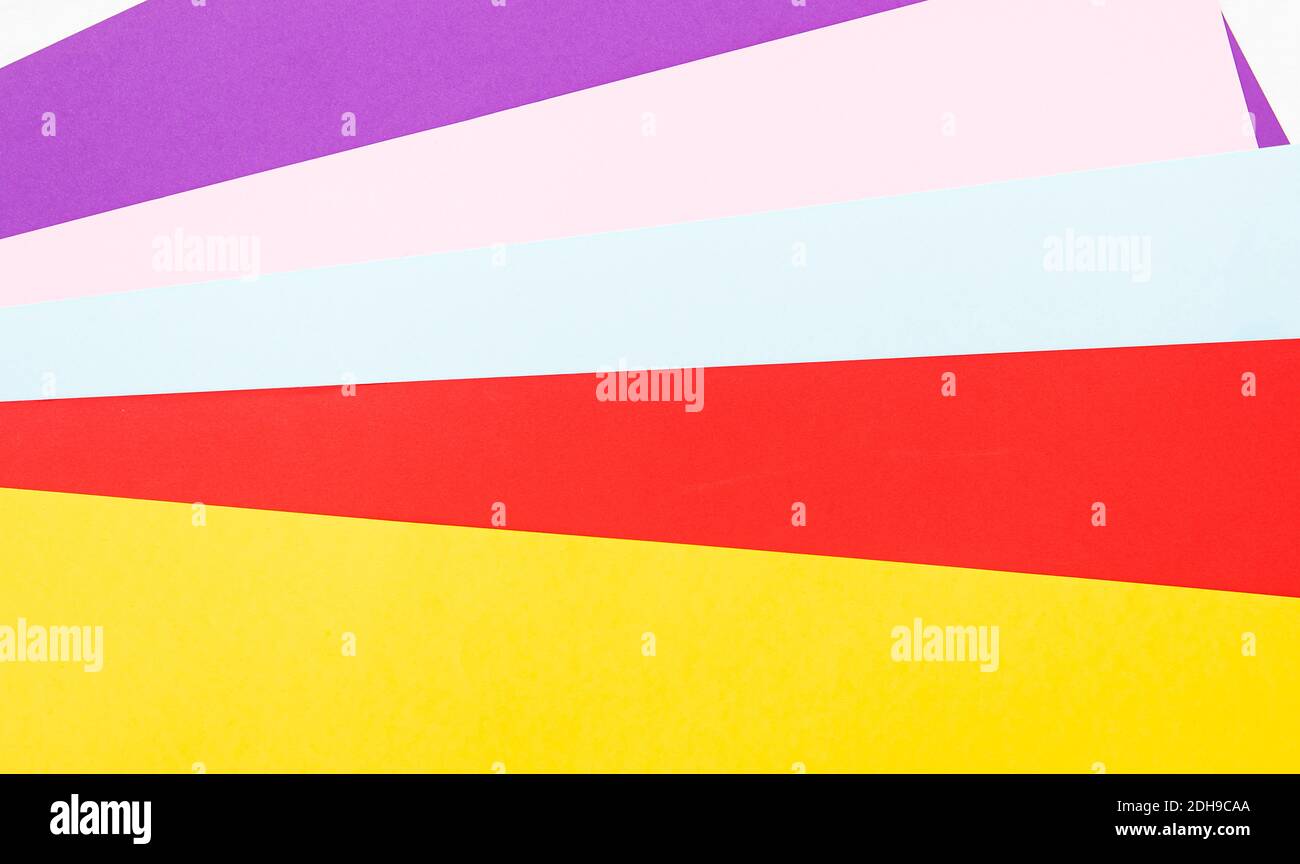 Strips of colored cardboard, palette of colored paper, layout Stock ...
