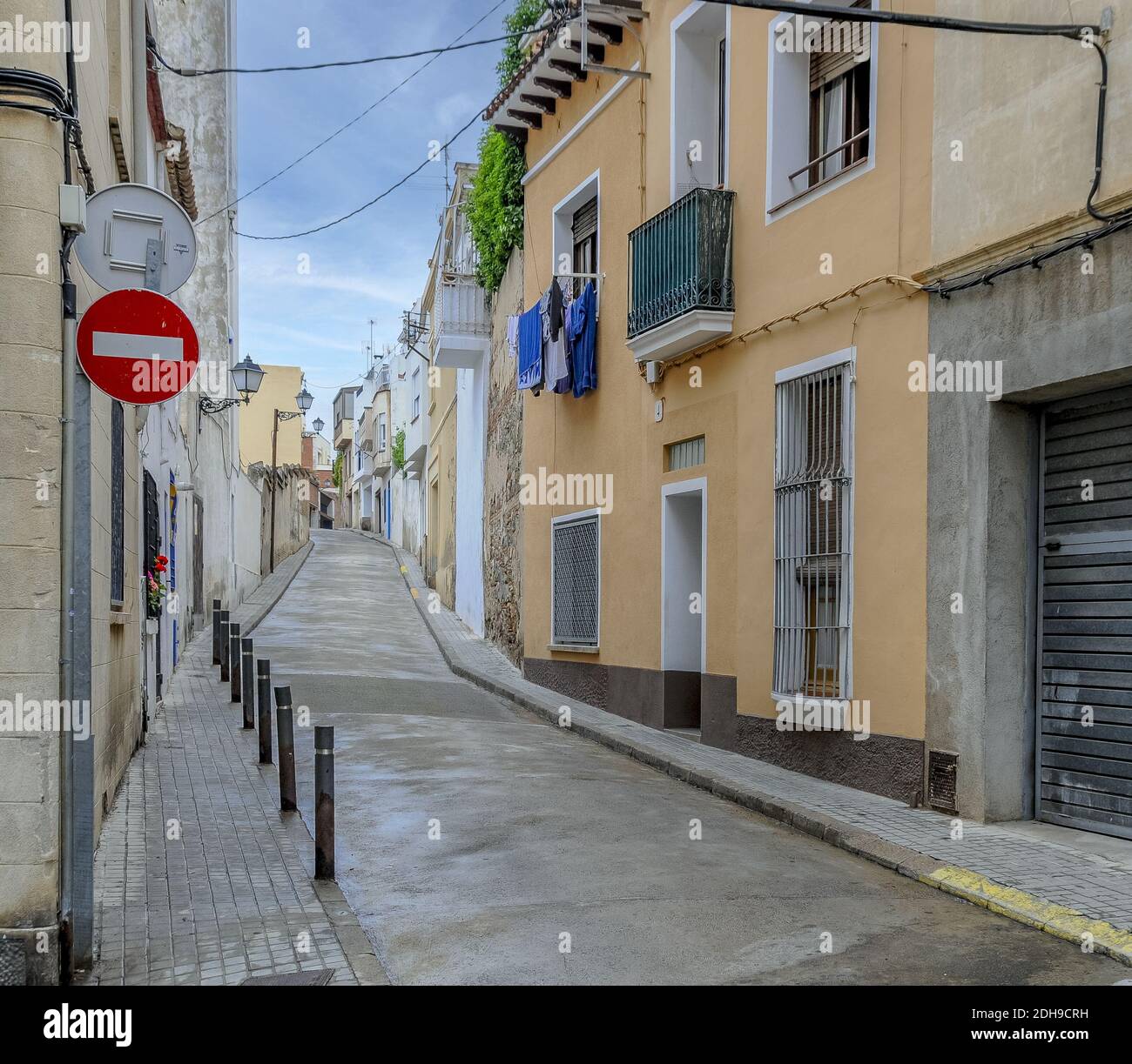 EL MASNOU, SPAIN - Jun 09, 2010: El Masnou, Spain, June 9 2010. Street ...