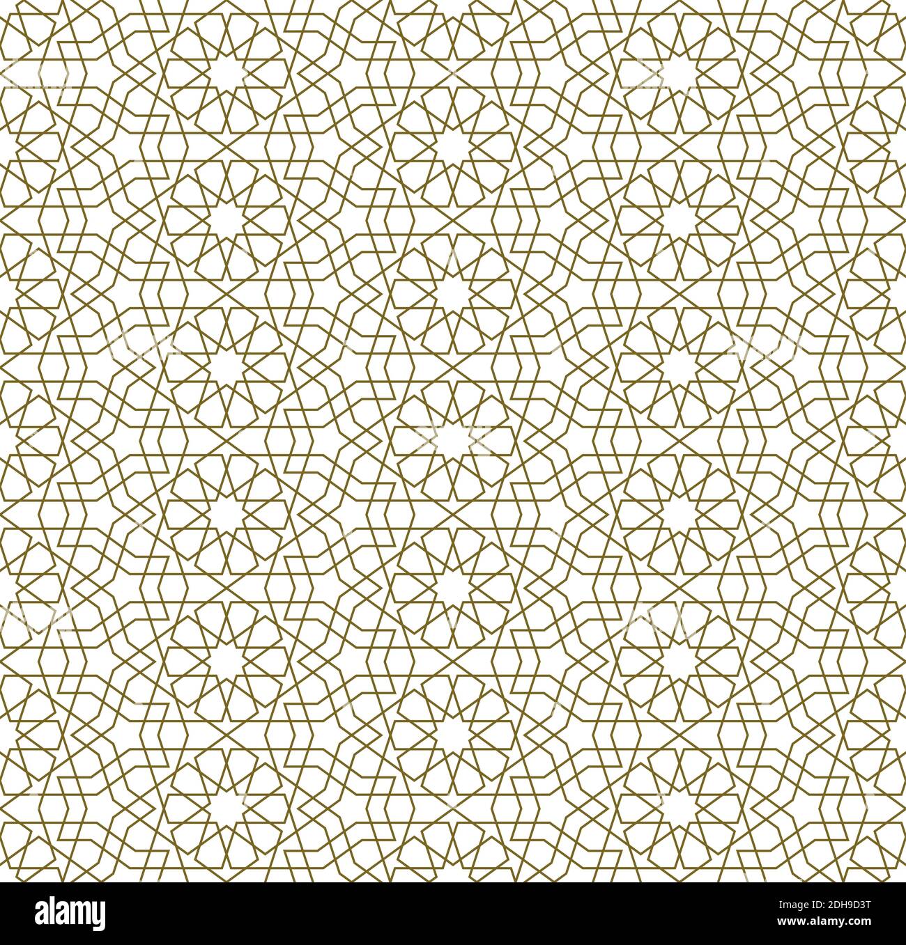 Background seamless pattern based on traditional islamic art.Brown ...