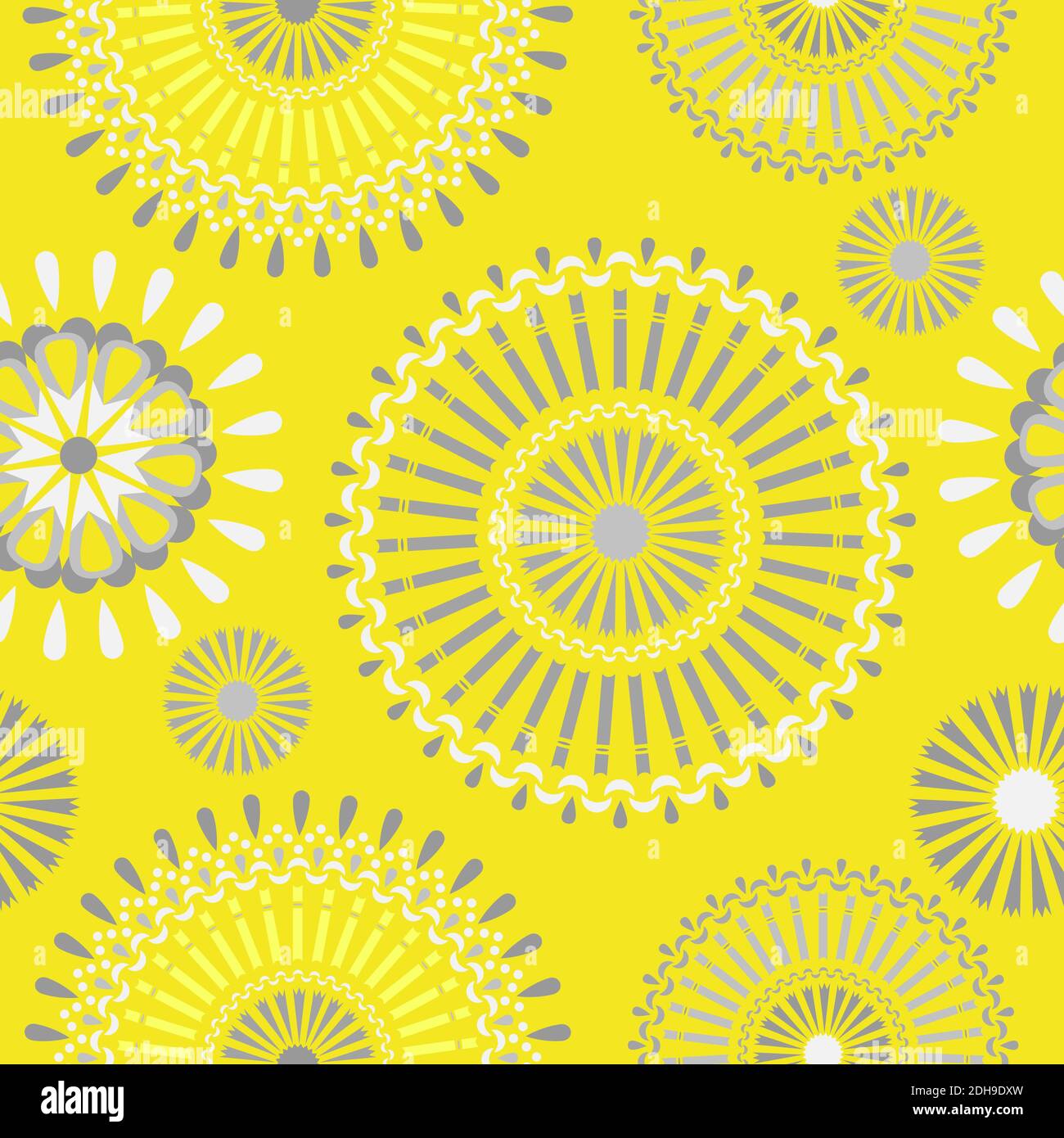 Vector seamless pattern with African ornaments. Authentic background ...